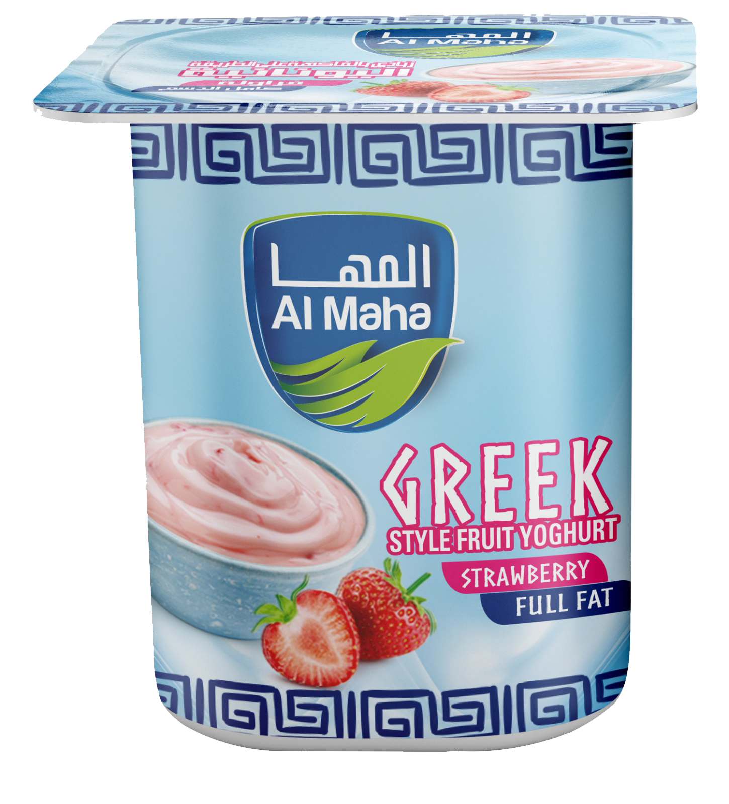 Full fat greek yogurt with strawberry